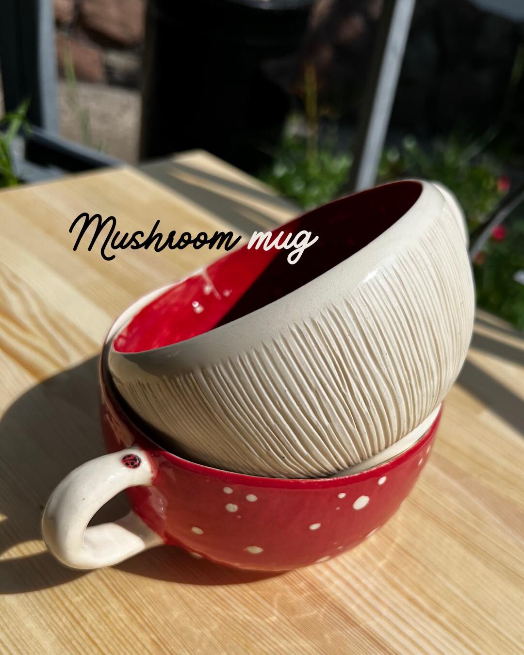 Witchy Mushroom Mug: Ceramic Ritual Tea Cup - Pagan Gift - Etsy