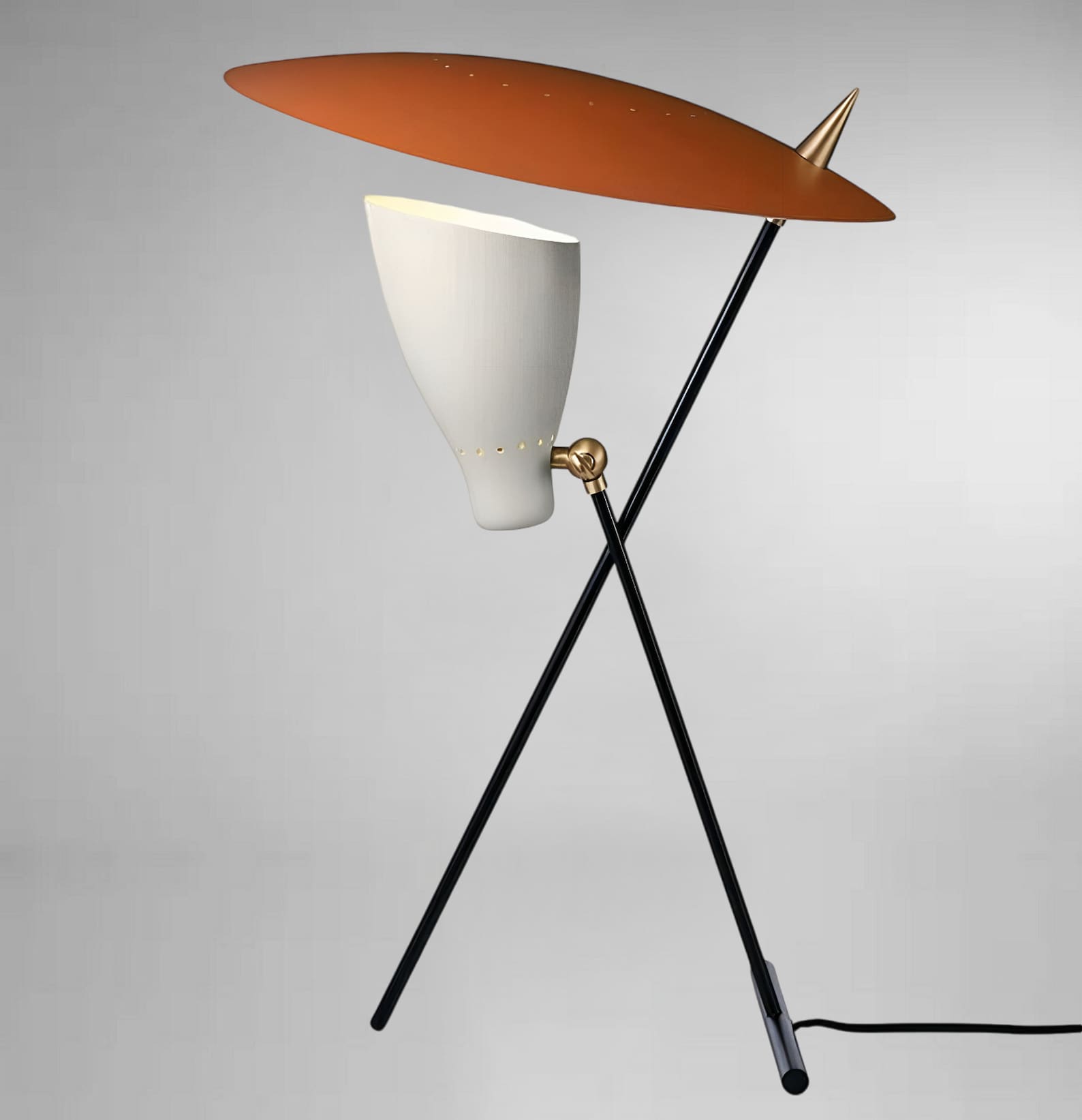 Stilnovo Style 1950s Modern Italian Mid Century Sputnik Study Desk Lamp ...