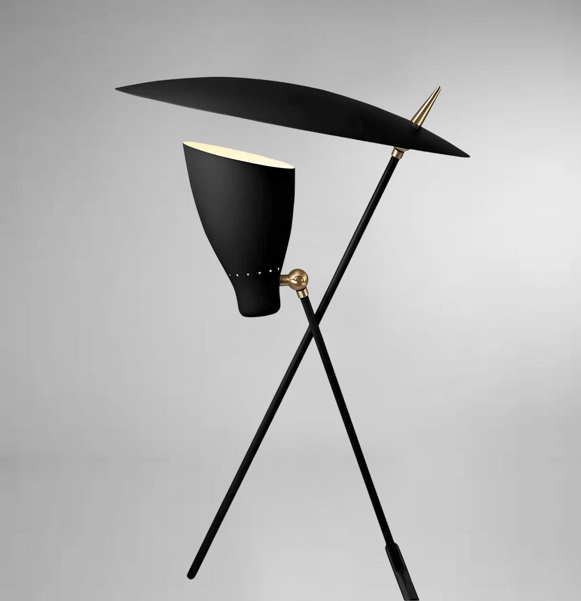 Stilnovo Style 1950s Modern Italian Mid Century Sputnik Study Desk Lamp ...