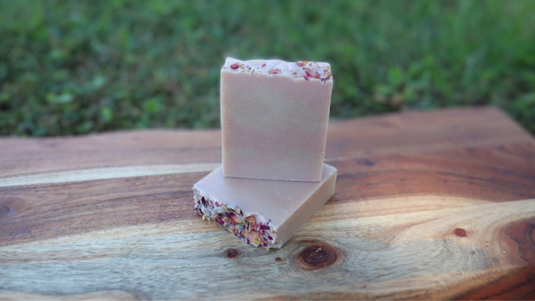 Delicate Rose Artisan Soap- All Natural Soap, Rose Soap, Essential Oil ...