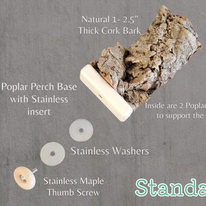 Natural Cork Bird Shelf/flat Perch | Promote Foot Health and Mental ...