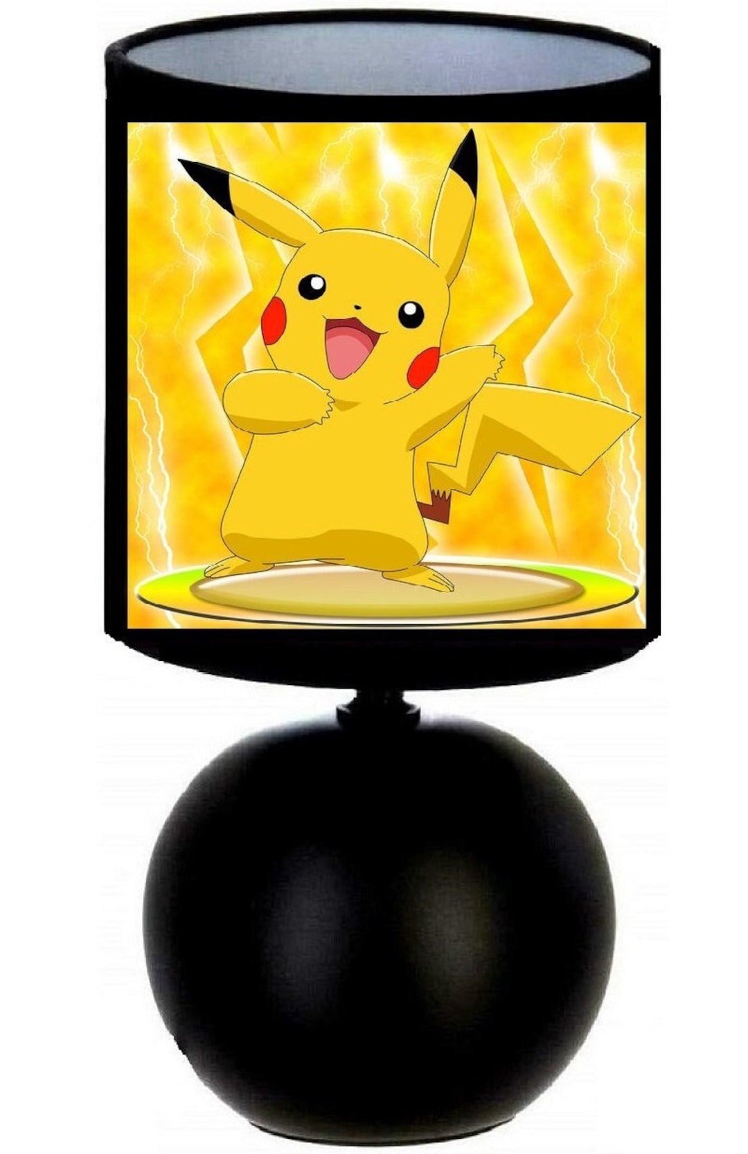 Pokémon Pikachu Bedside Lamp. Personalized to Choose From. - Etsy