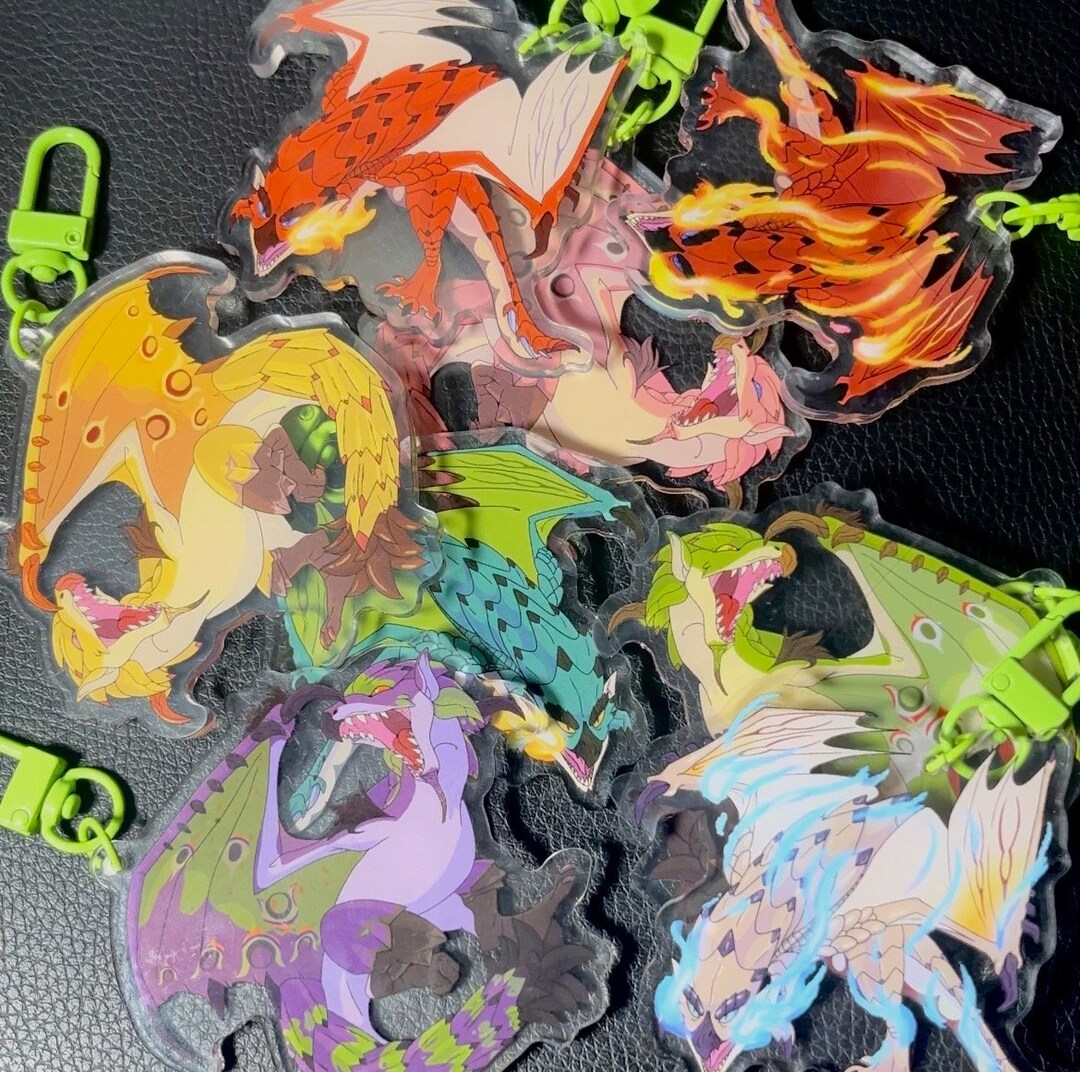 Monster Hunter | Rathalos & Rathian Keychains - Etsy