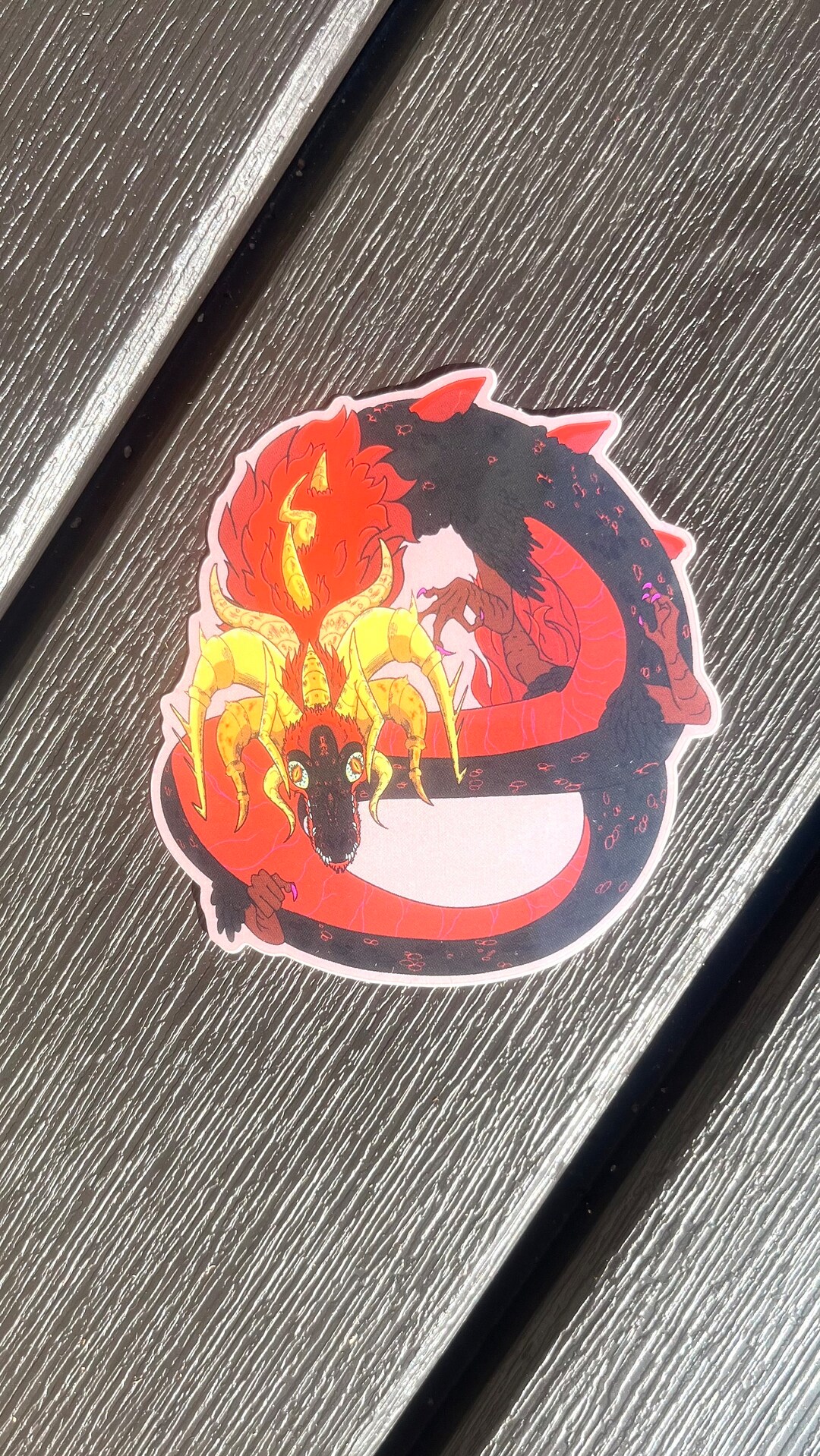 TOTK Demon King Dragon Stickers - Etsy