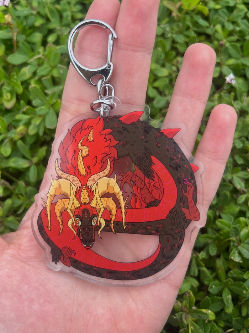 TOTK Demon King Dragon Keychain - Etsy