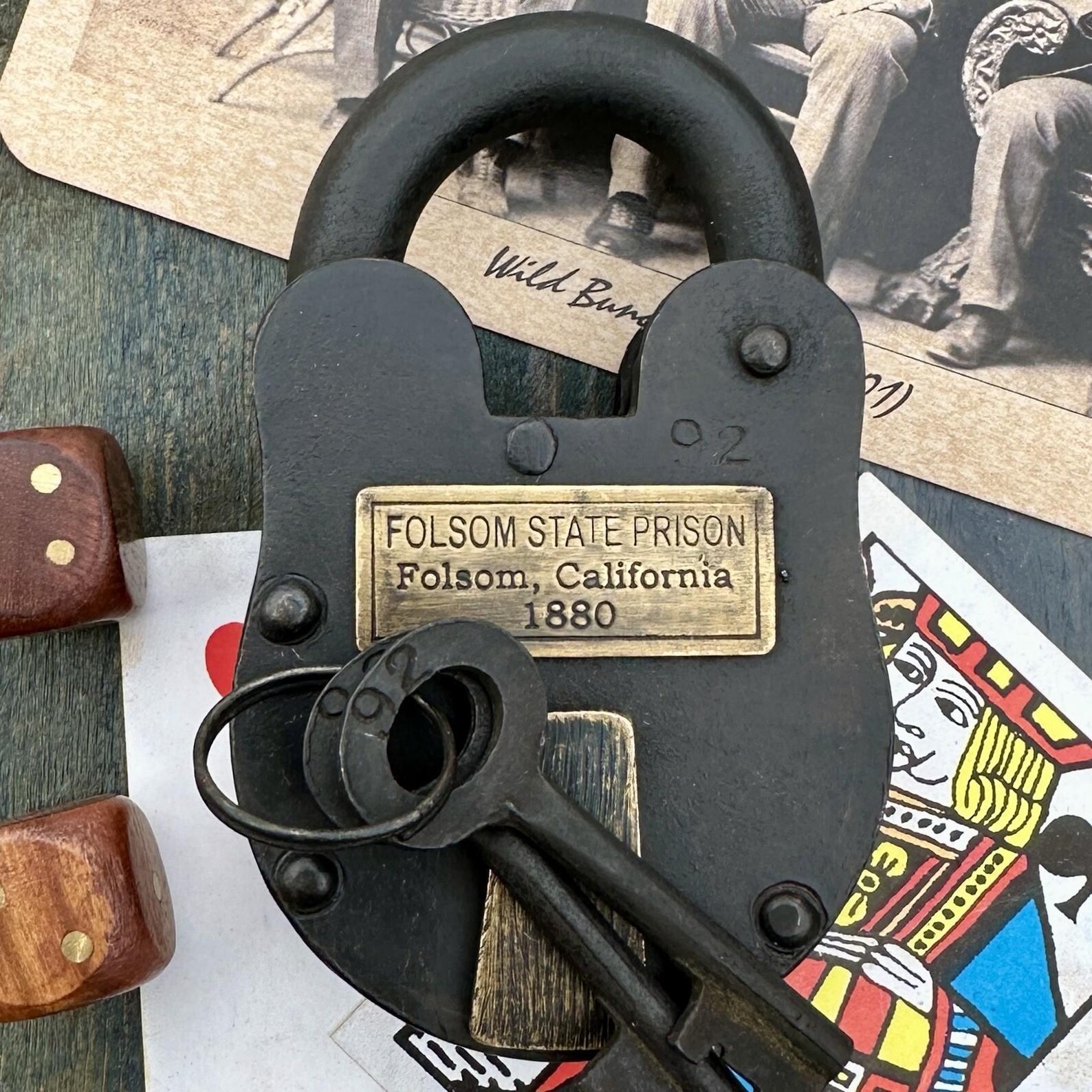 Folsom State Prison 1880 Cast Iron Prison Lock With Keys Antique ...