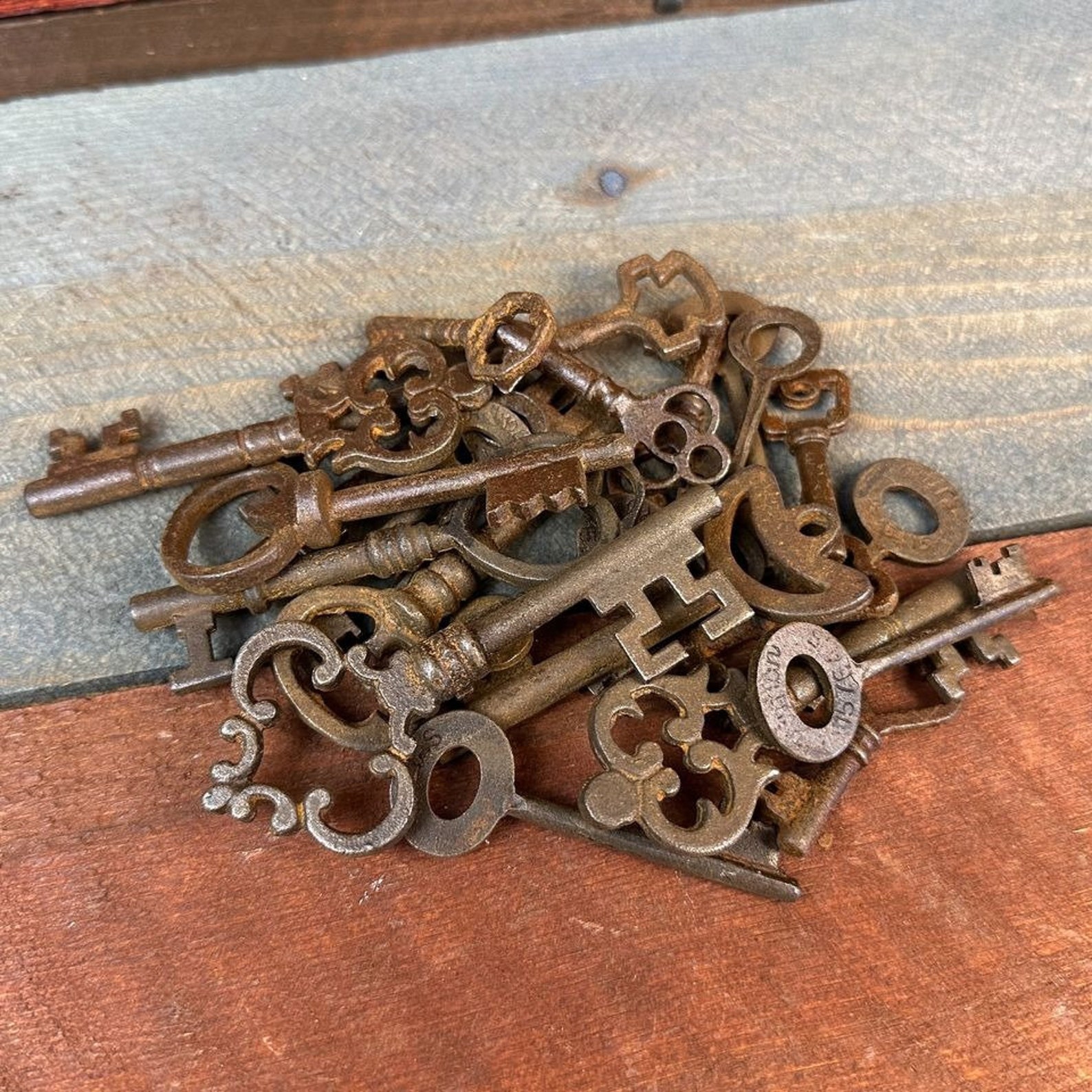 Antique Vintage Style 19th Century Iron Keys Assorted Lot of 25 - Etsy