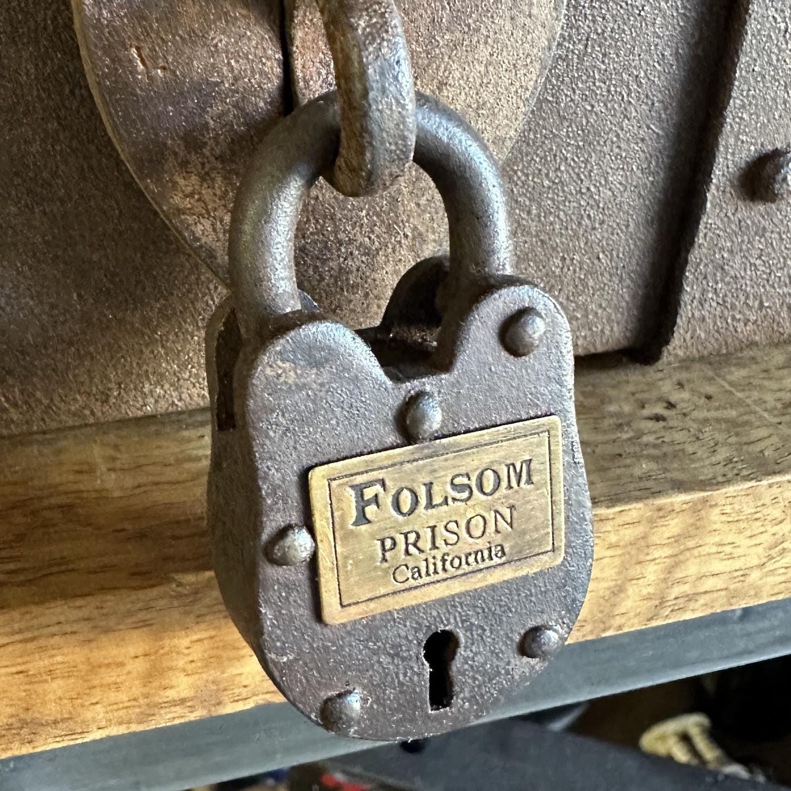 Folsom Prison California Cast Iron Gate Lock With 2 Keys Antique Style ...