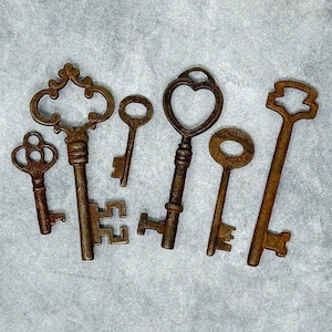 Antique Vintage Style 19th Century Iron Keys Assorted Lot of 25 - Etsy