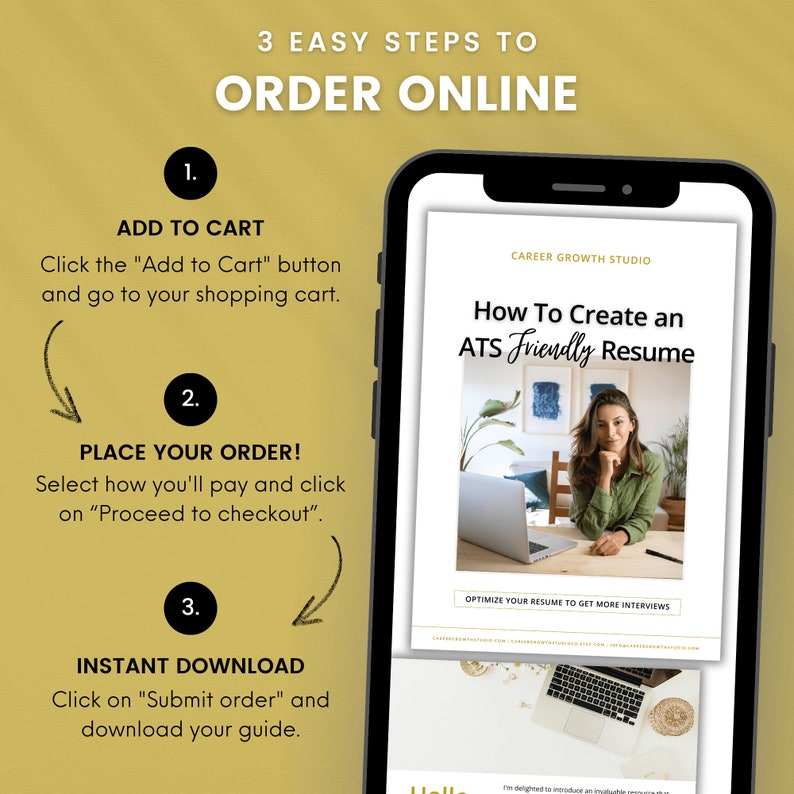 ATS Friendly Resume Guide, Cv Job Application Guide, Job Career ...