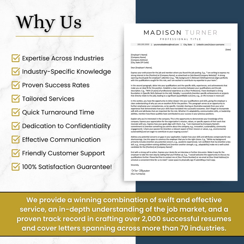 Professional Cover Letter Writing Service Custom Cover Letter for ...