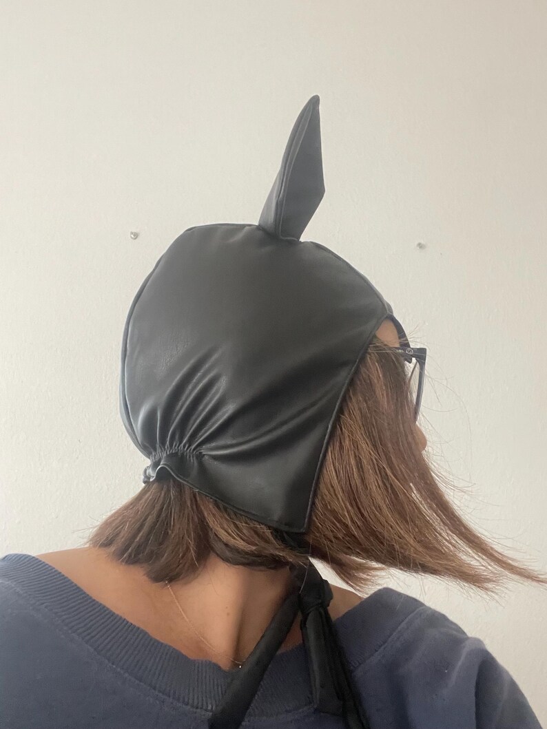 Leather Bat Bonnet: Retro Adult Headpiece - Etsy