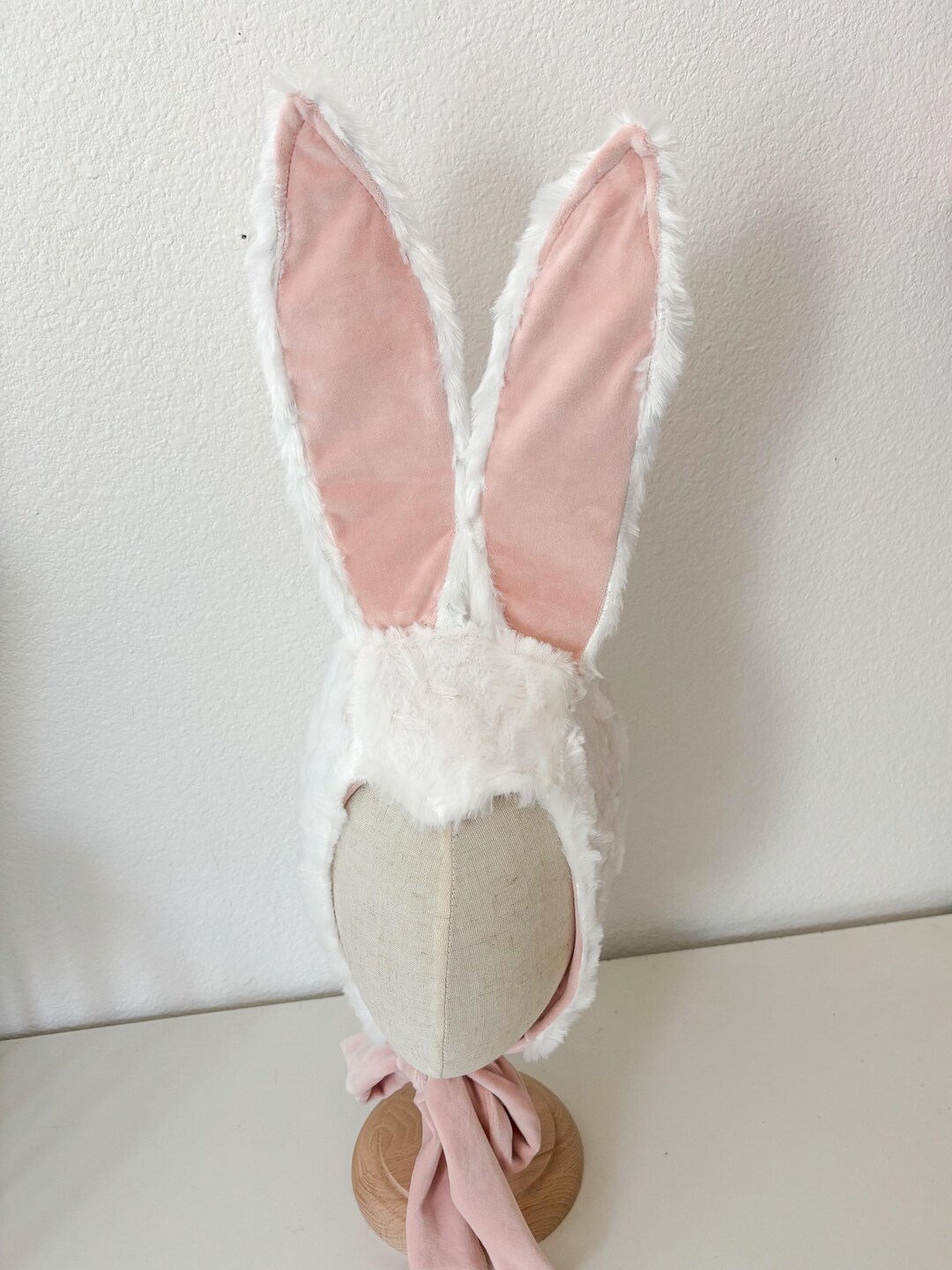 Retro Pink Velvet Bunny Bonnet: Adult Easter Hat - Etsy