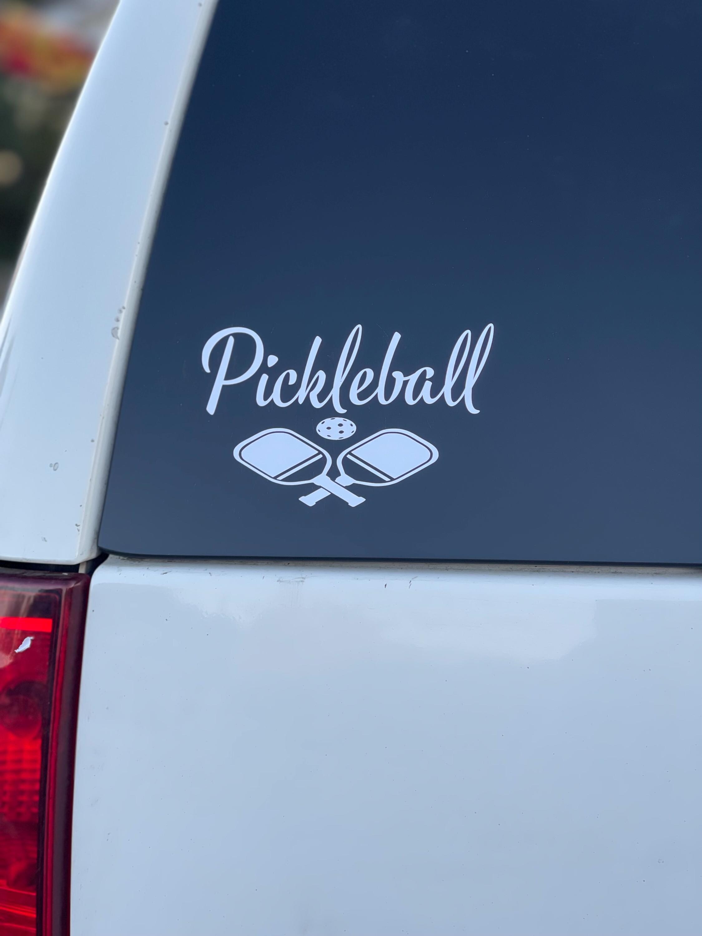 Pickleball Decal, Pickleball Car Decal, Pickleball Window Sticker ...