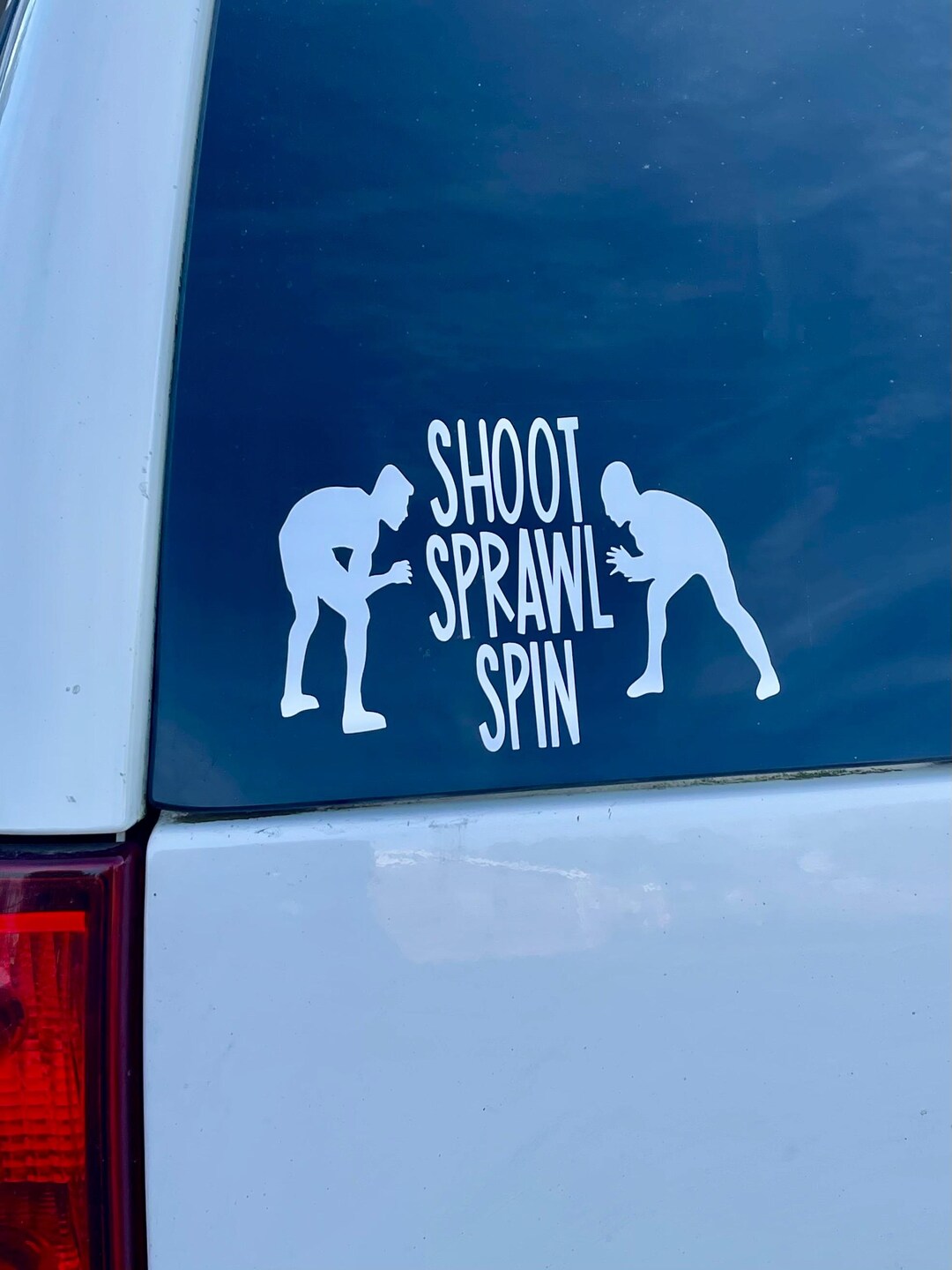 Wrestling Decal, Wrestling Sticker, Shoot Sprawl Spin, Sports Fan Gifts ...