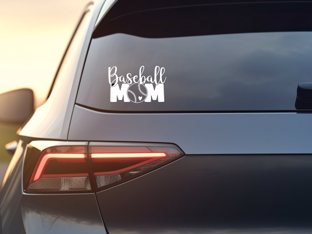 Baseball Mom Vinyl Decal Baseball Mom Sticker for Car Decal Baseball ...