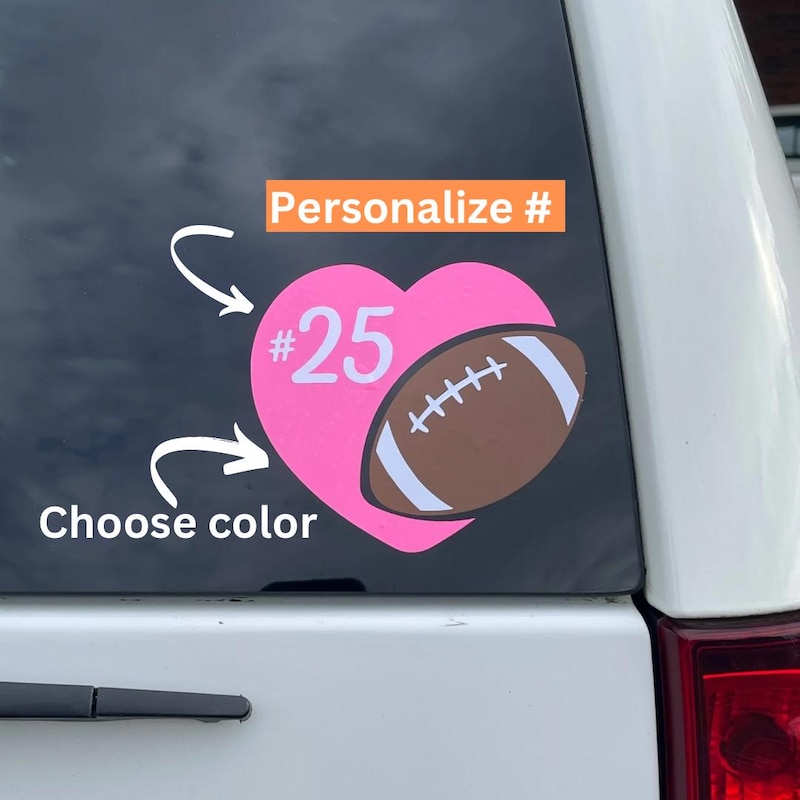 Football Decal - Etsy