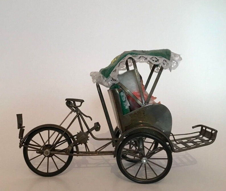 Vietnam Embroidered Metal Rickshaw Tuk Tuk Bicycle Toy Display - Etsy