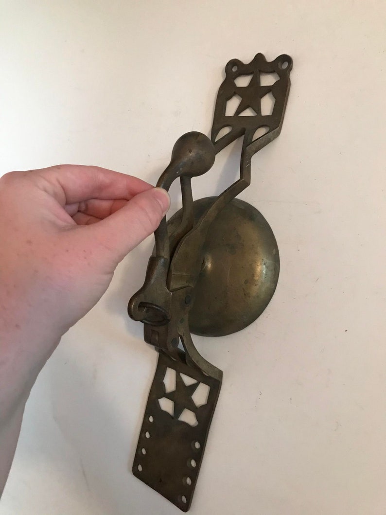 Antique 1900s Cable Car Bell Solid Brass Trolley Bell Star Western - Etsy