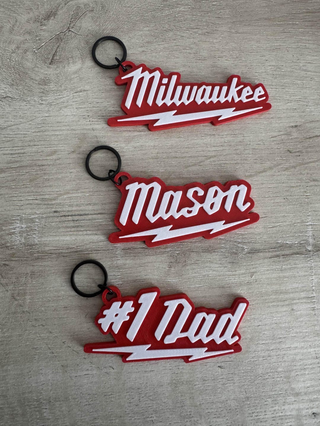 Personalized Milwaukee-inspired Keychain – Unique 3D Printed Gift for ...