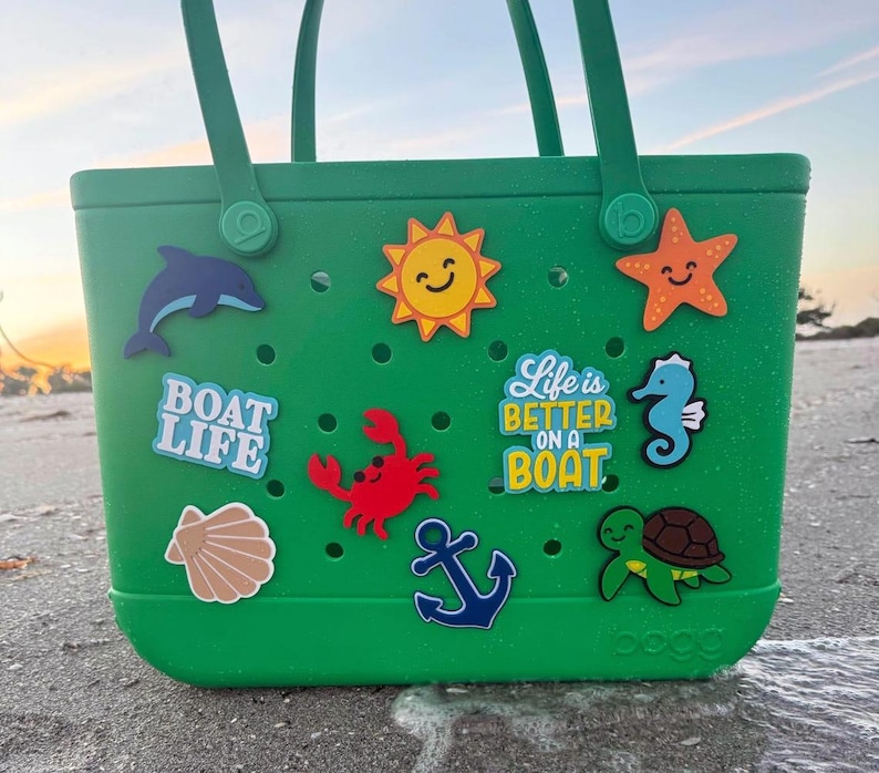 Ocean-themed Bogg Bag Charms: 3D Printed PLA Accessories - Etsy