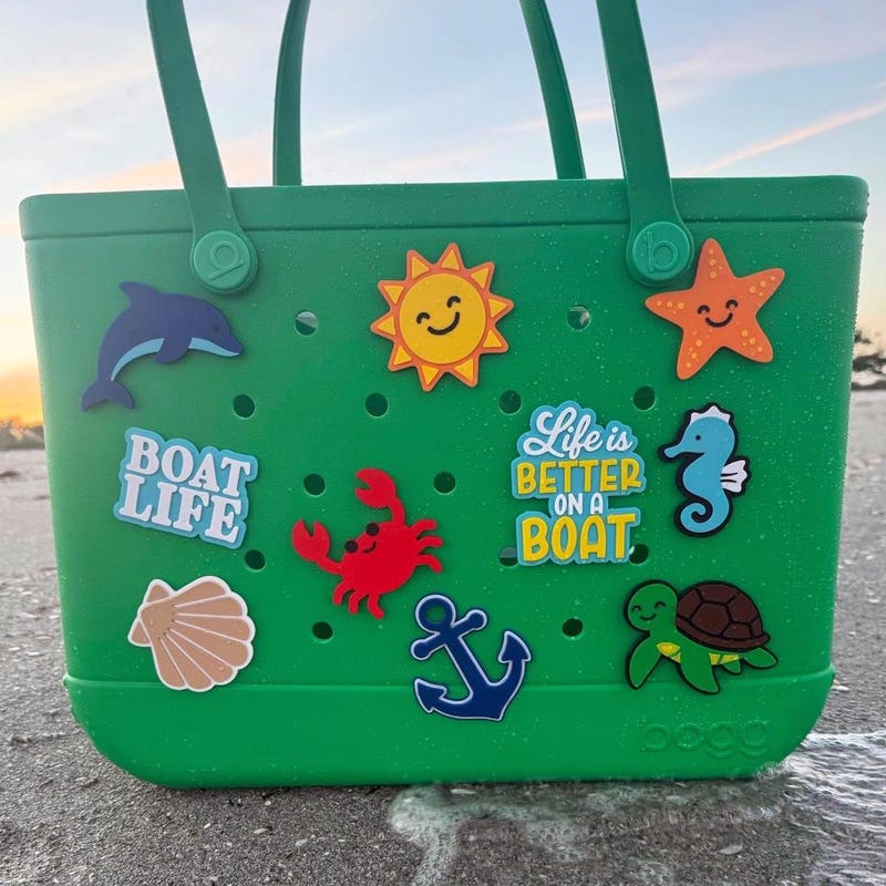 Ocean Theme Bag Charms - Etsy