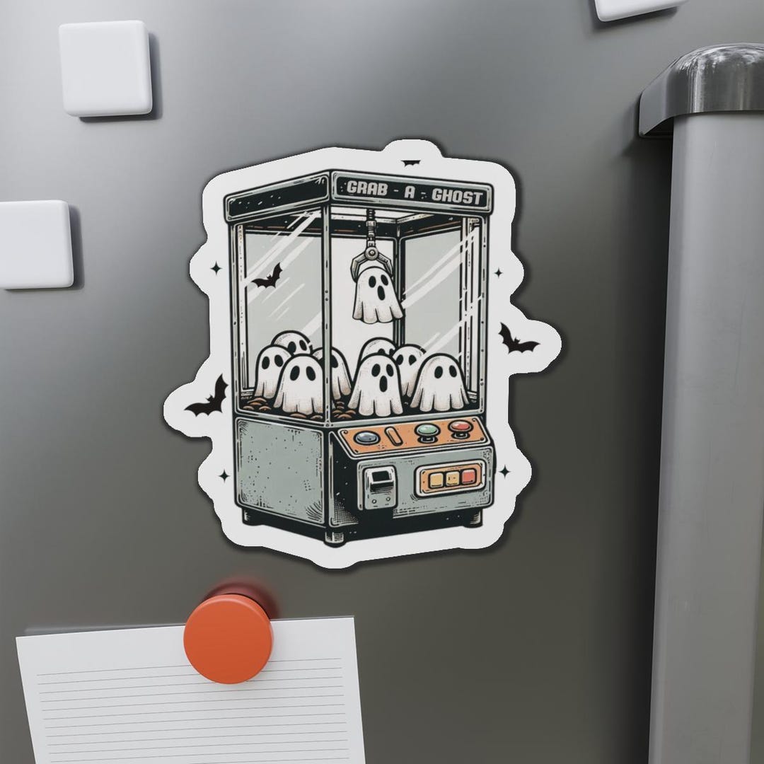 Funny Ghost Vending Machine Halloween Fridge Magnet, Funny Fall Magnet ...