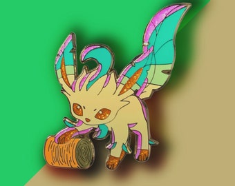 Cute Kawaii Leafeon Hard Enamel Pin - Etsy