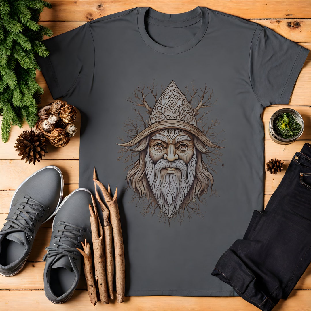 Woodland Tree Wizard - Mythical Art, Magical Print, Legendary Forest ...