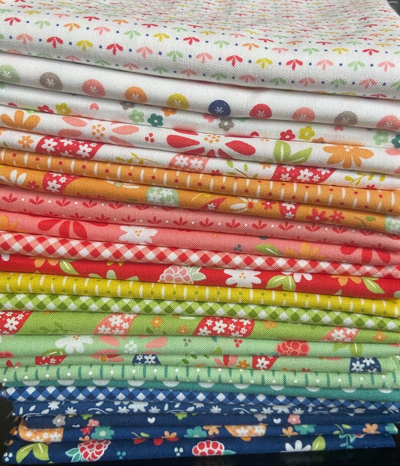 Raspberry Summer by Sherri and Chelsi for Moda. Bundle of 28 Fat ...