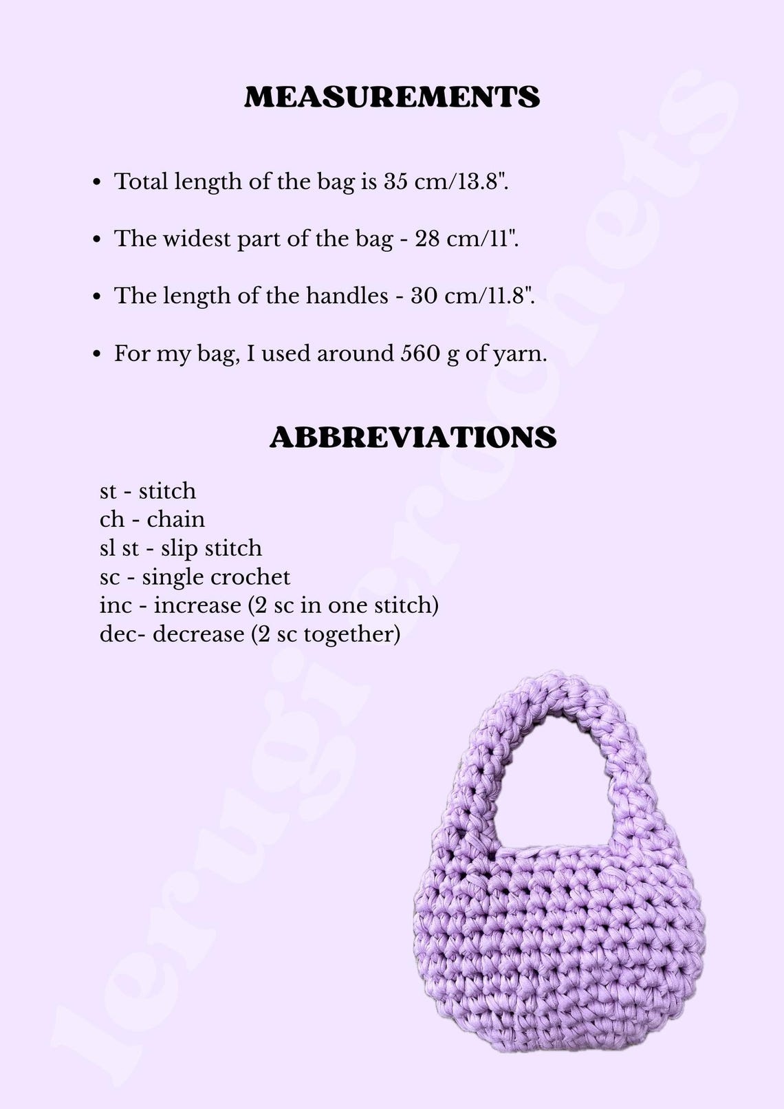 Chunky Crochet Bag Pattern: Beginner-friendly Handbag (PDF Pattern ...