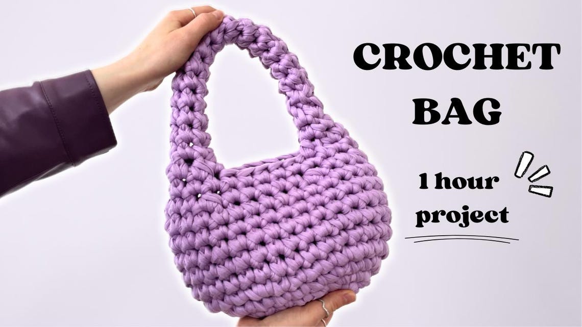 Crochet Bag Pattern PDF, Beginner-friendly Crochet Handbag, Chunky ...
