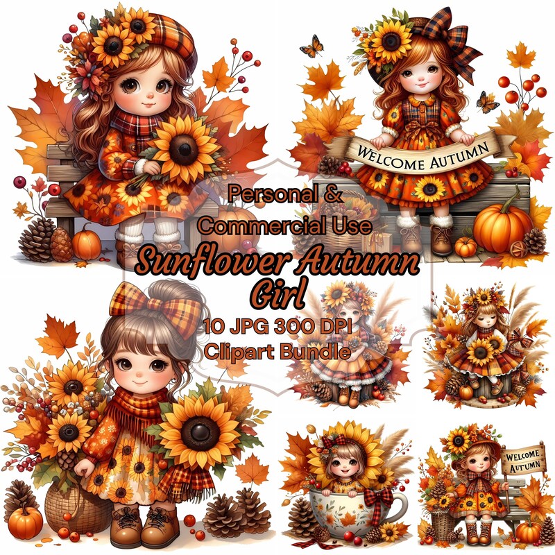 Fall Clipart for Commercial Use - Etsy