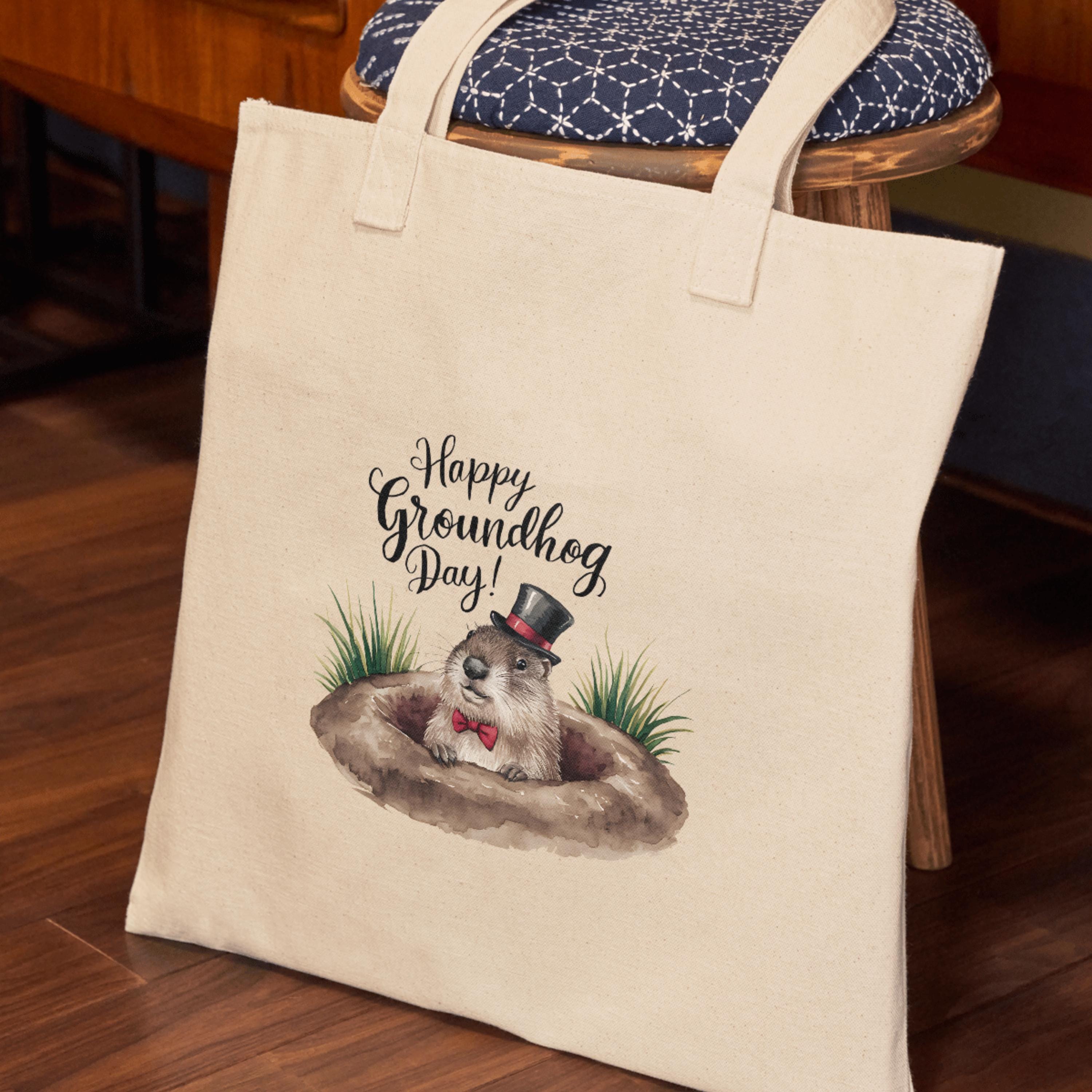 Watercolor Groundhog Day Clipart Bundle: Punxsutawney Phil PNG ...