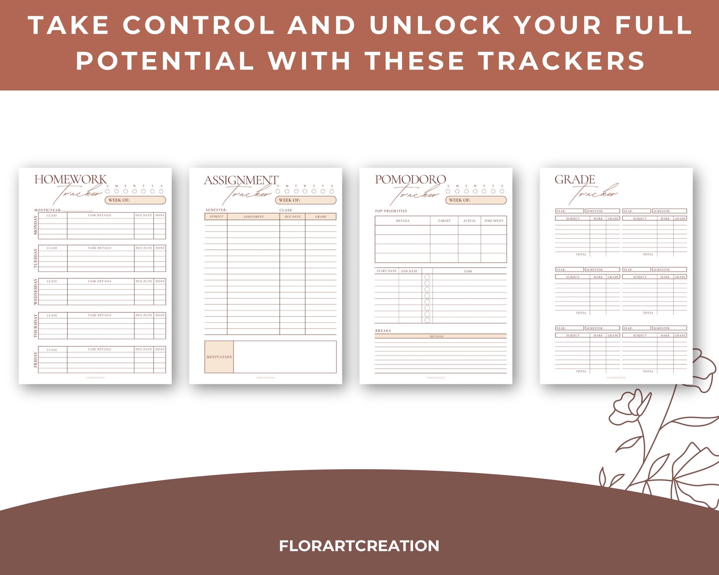 Student Planner, Custom Study College Student Planner, Study Planner ...