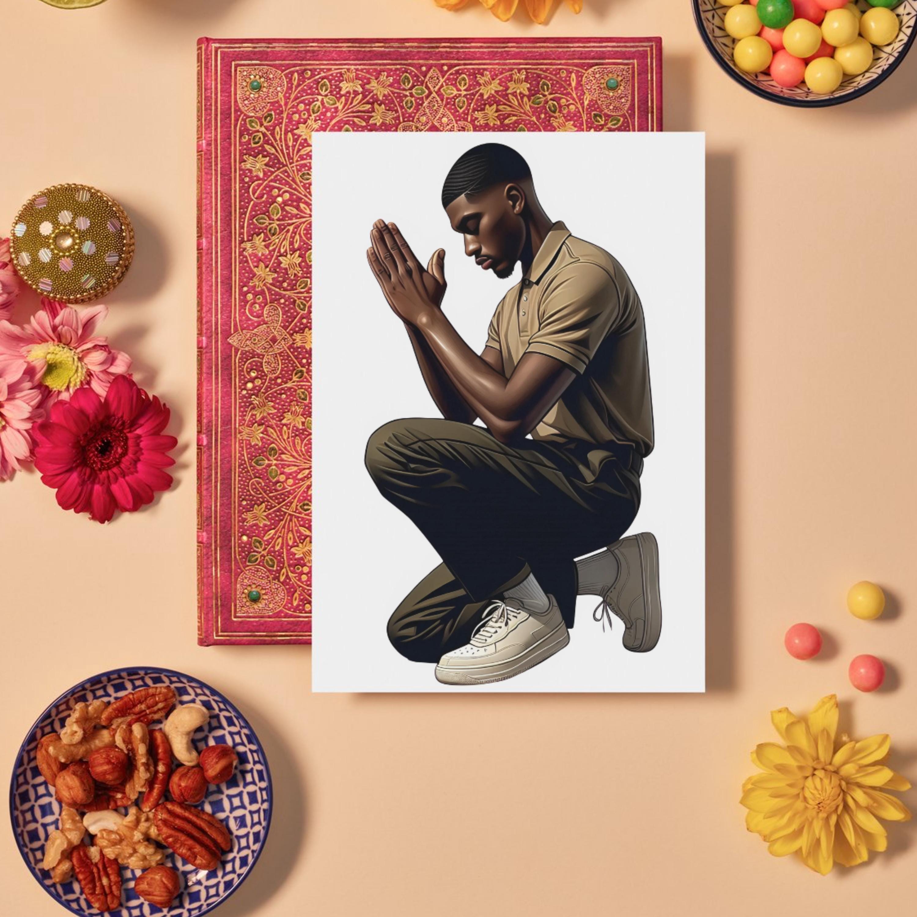 Black Praying Man Clipart: Christian PNG Bundle (digital Download) - Etsy