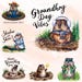 Watercolor Groundhog Day Clipart Bundle: Punxsutawney Phil PNG ...