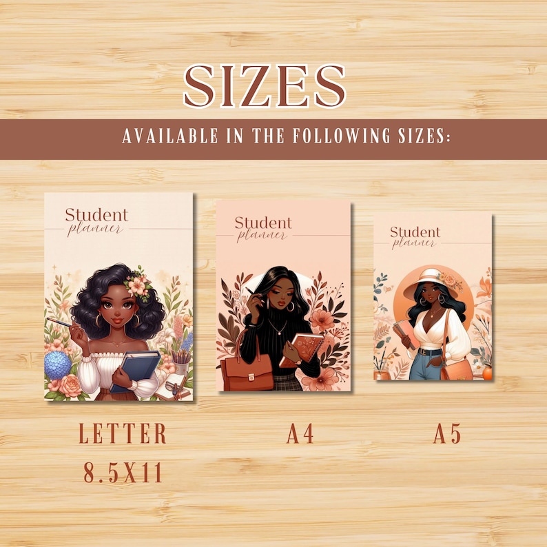 College Student Planner, Customizable Trendy College Planner, Simple ...