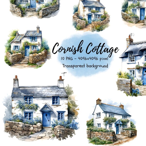 Cottage Illustration - Etsy