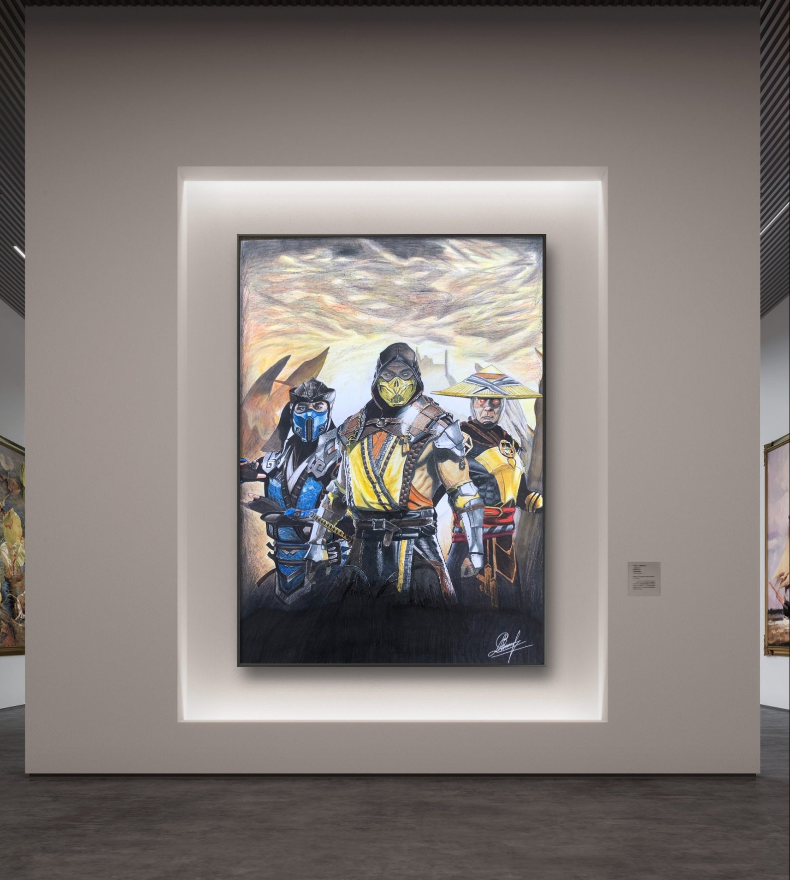 Mortal Kombat Drawing, Mortal Kombat 11, Digital Files, Scorpion ...