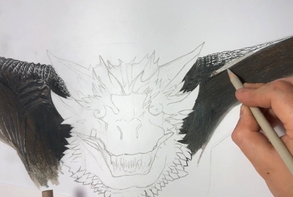 Drawing House of the Dragon, Dragon Drawing, Game of Thrones, Art ...