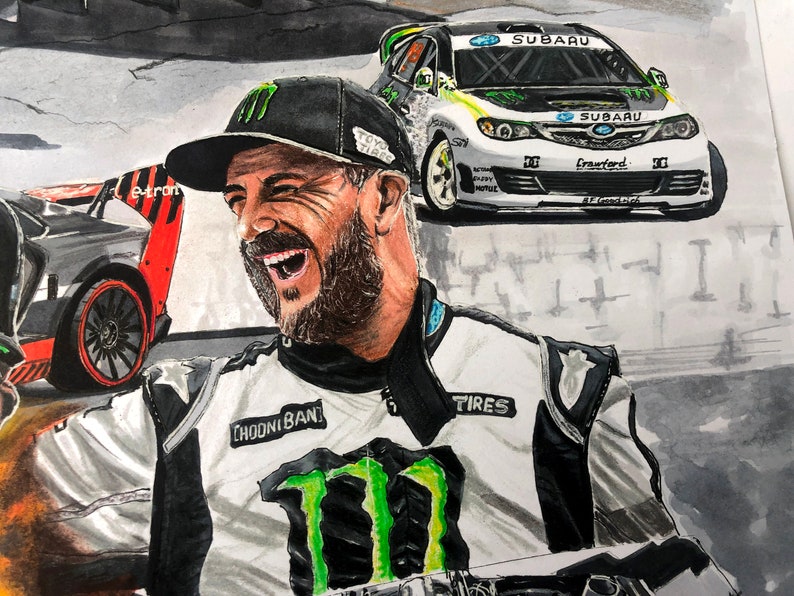 Drawing Ken Block 43, Hoonigan, Ken Block Rally, Gymkhana, Hoonitruck ...