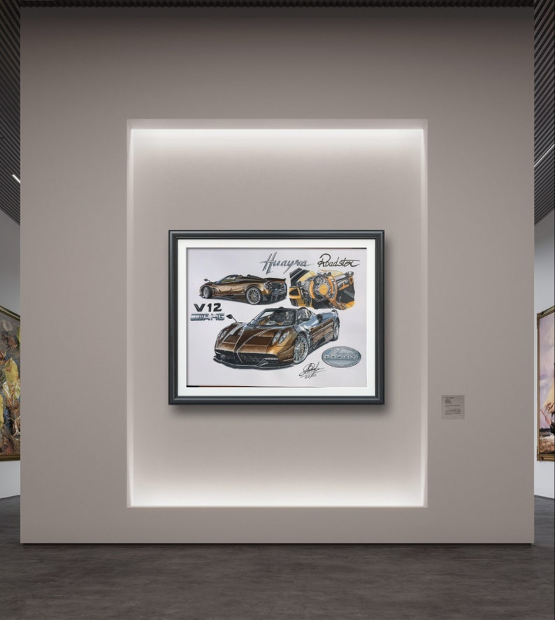 Drawing Pagani Huayra Roadster, Drawing Cars, Pagani Hypercar, Huayra ...