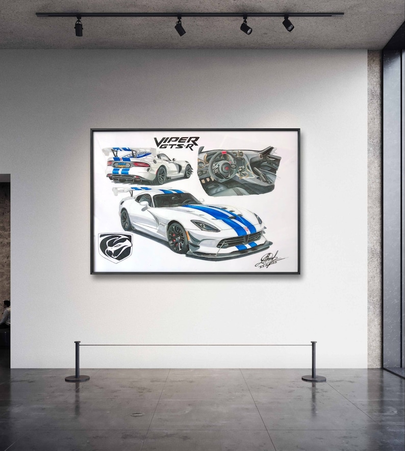 Drawing Dodge Viper, Drawing Viper GTS-R, Drawing Dodge, Viper Pencils ...