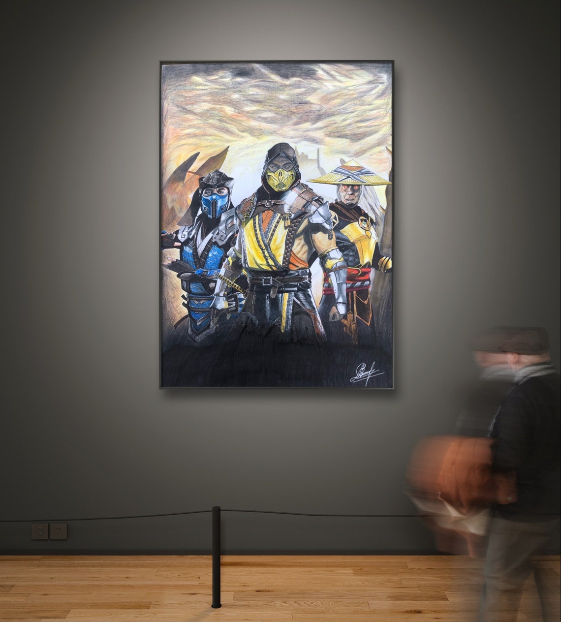 Mortal Kombat Drawing, Mortal Kombat 11, Digital Files, Scorpion ...