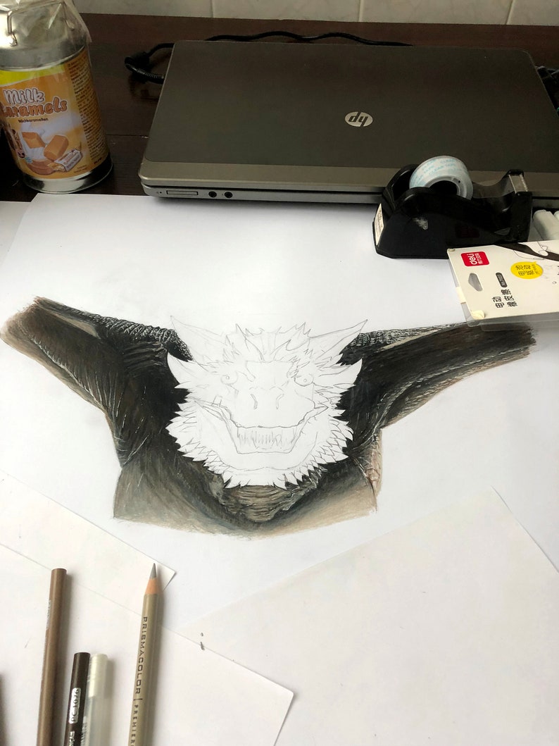 Drawing House of the Dragon, Dragon Drawing, Game of Thrones, Art ...