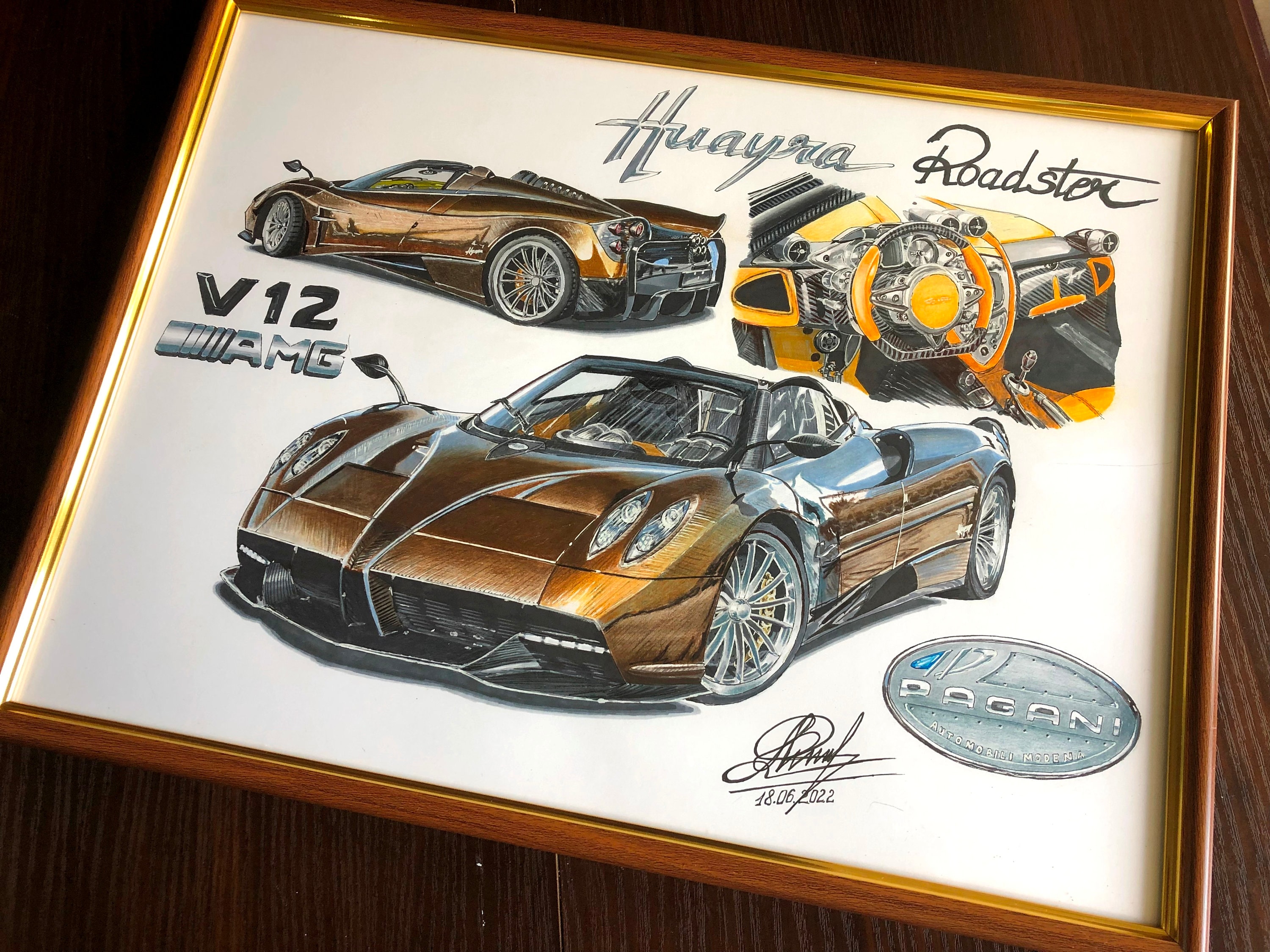 Drawing Pagani Huayra Roadster, Drawing Cars, Pagani Hypercar, Huayra ...