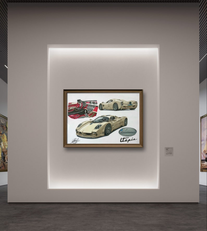 Drawing Pagani Utopia, Car Drawing, Drawing Utopia, Pagani Car Drawing ...