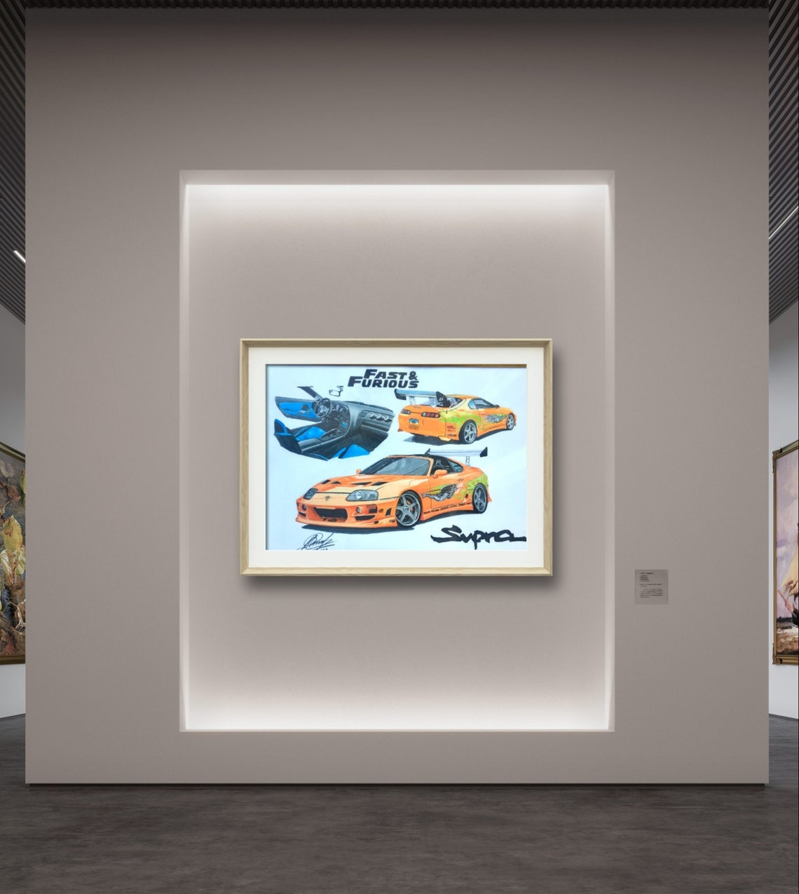 Drawing Toyota Supra Mk4, Drawing Supra Brian, Toyota Drawing ...