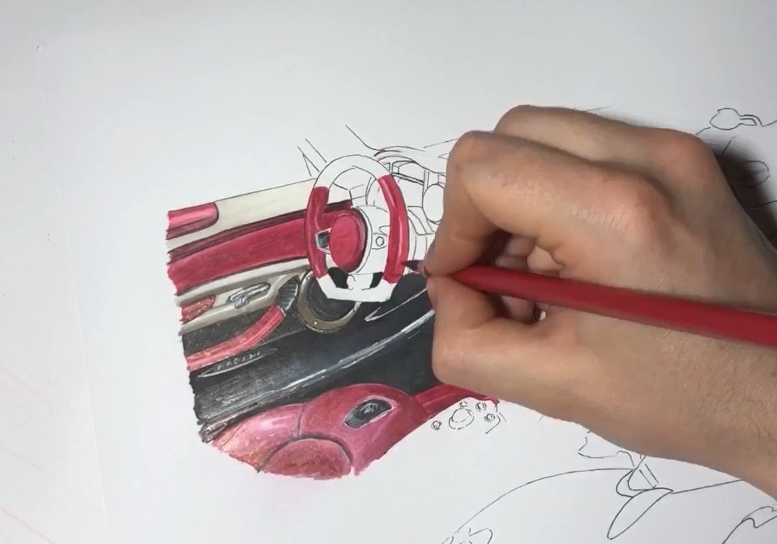 Drawing Pagani Utopia, Car Drawing, Drawing Utopia, Pagani Car Drawing ...